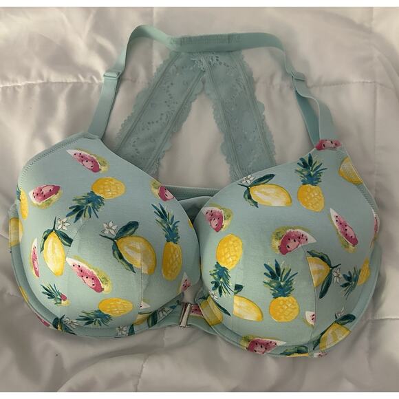 Cacique | Intimates & Sleepwear | Cacique Teal Print Front Closure Full ...